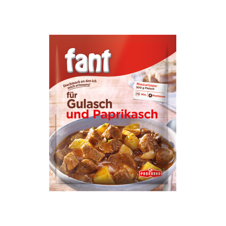 Podravka - fant - Gulasch und Paprikasch - 65g – BalkanKing.ch - Balkan ...